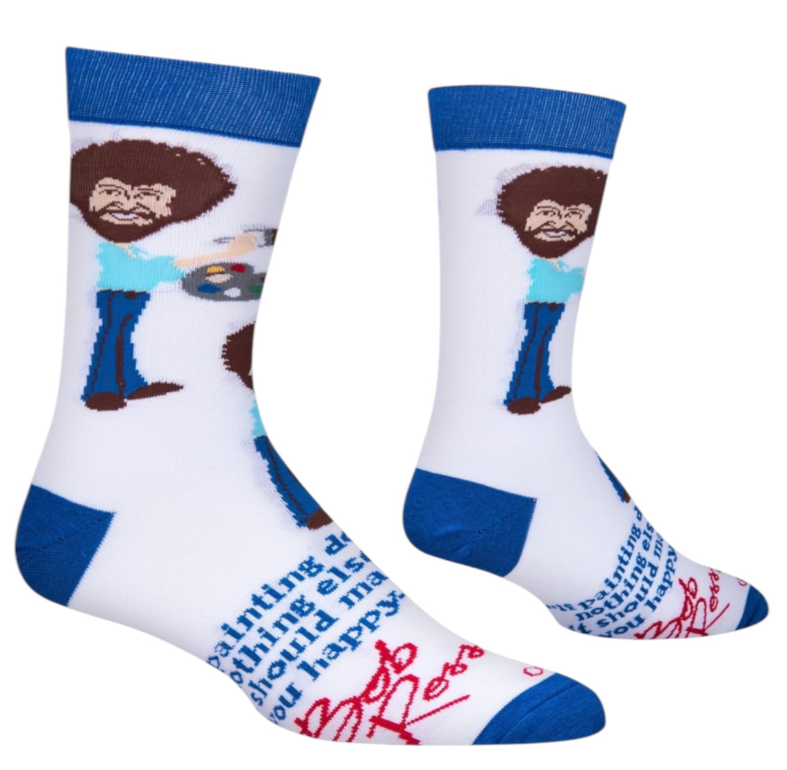BOB ROSS Unisex Socks IF PAINTING DOES NOTHING ELSE, IT SHOULD MAKE YOU ...