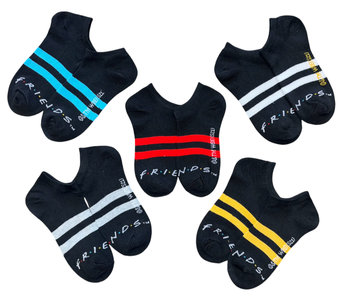 FRIENDS TV Show Ladies 5 Pair Of Low Show Socks | Novelty Socks And ...