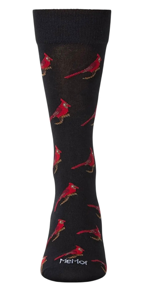 CHRISTMAS RED CARDINAL BIRD Men’s Socks MeMoi Brand | Novelty Socks And ...