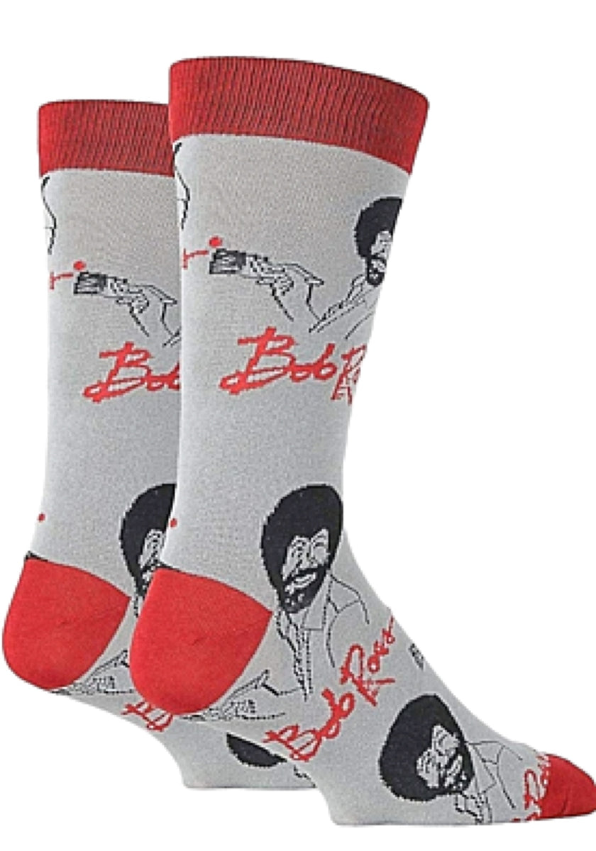 BOB ROSS Men’s Socks ‘IT’S BOB ROSS’ OOOH YEAH Brand | Novelty Socks ...