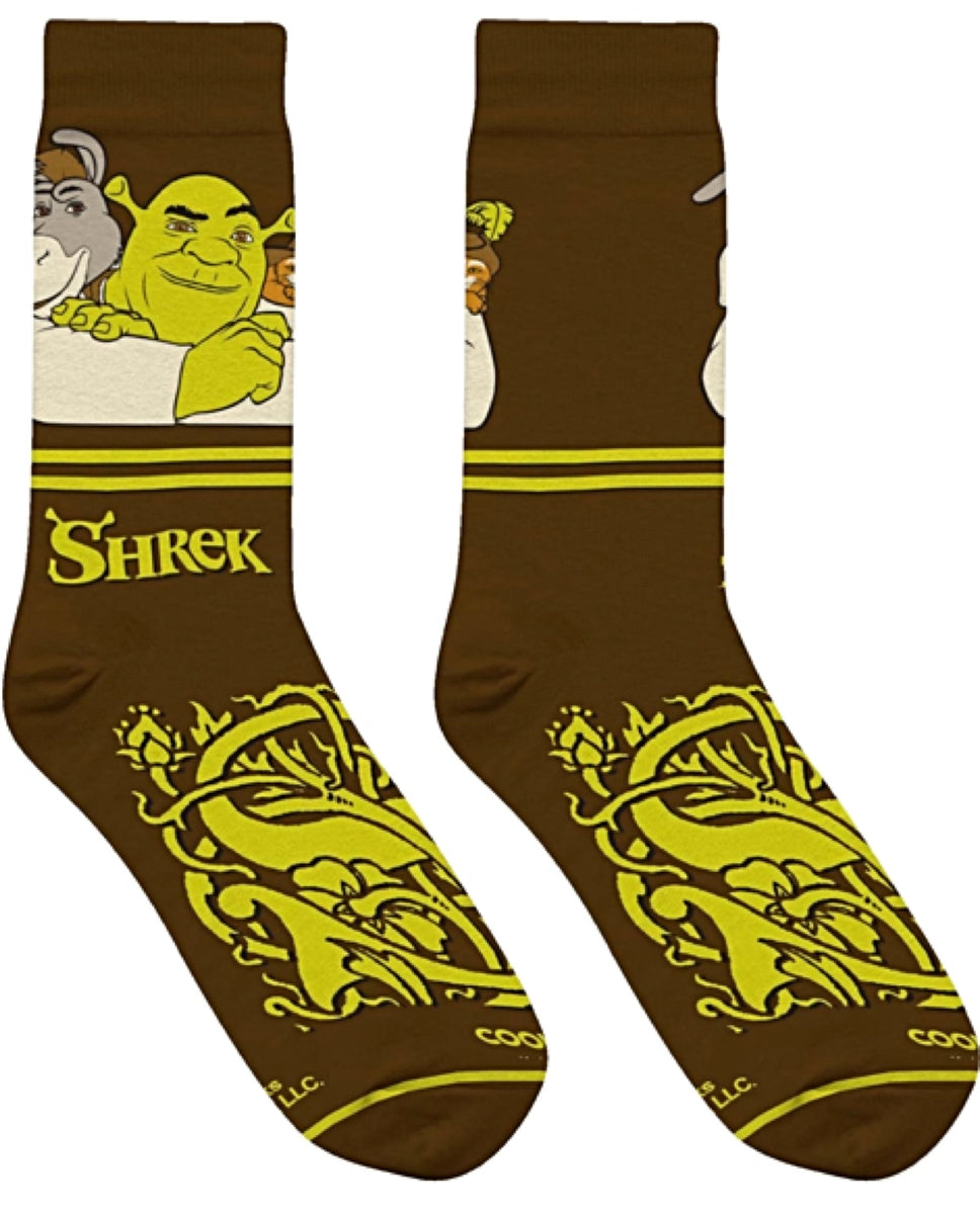 SHREK The Movie Adult Unisex Socks With DONKEY & PUSS IN BOOTS ...