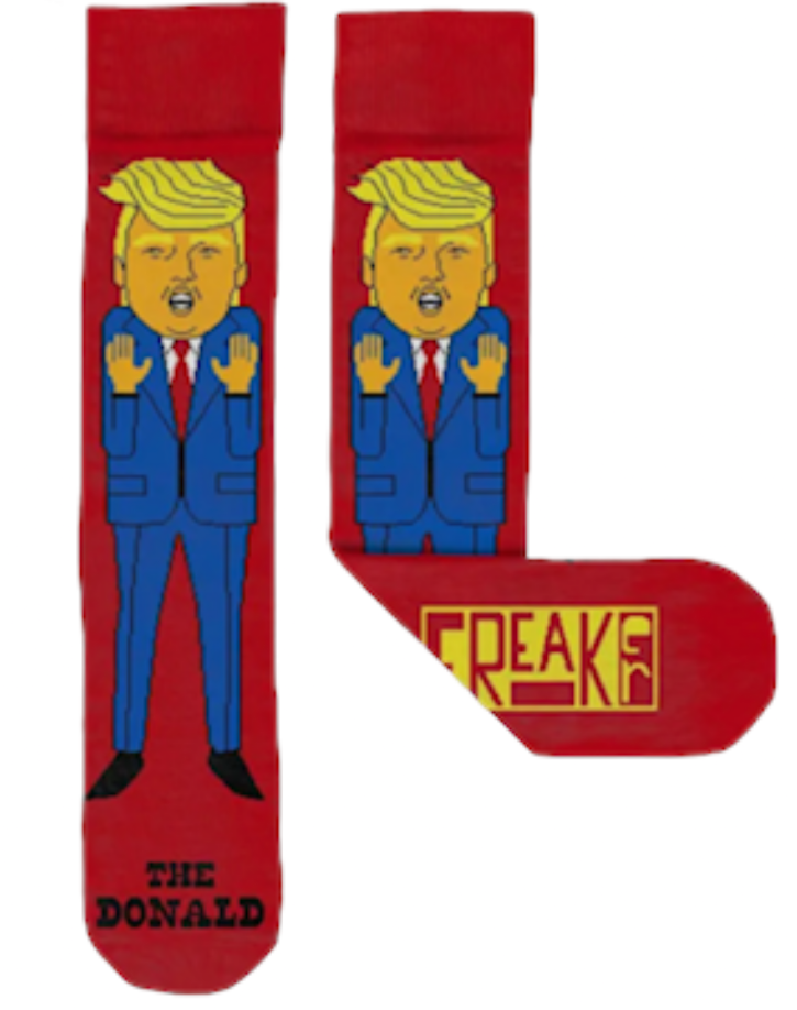 PRESIDENT TRUMP Adult Unisex Socks ‘THE DONALD’ MADE IN THE USA ...
