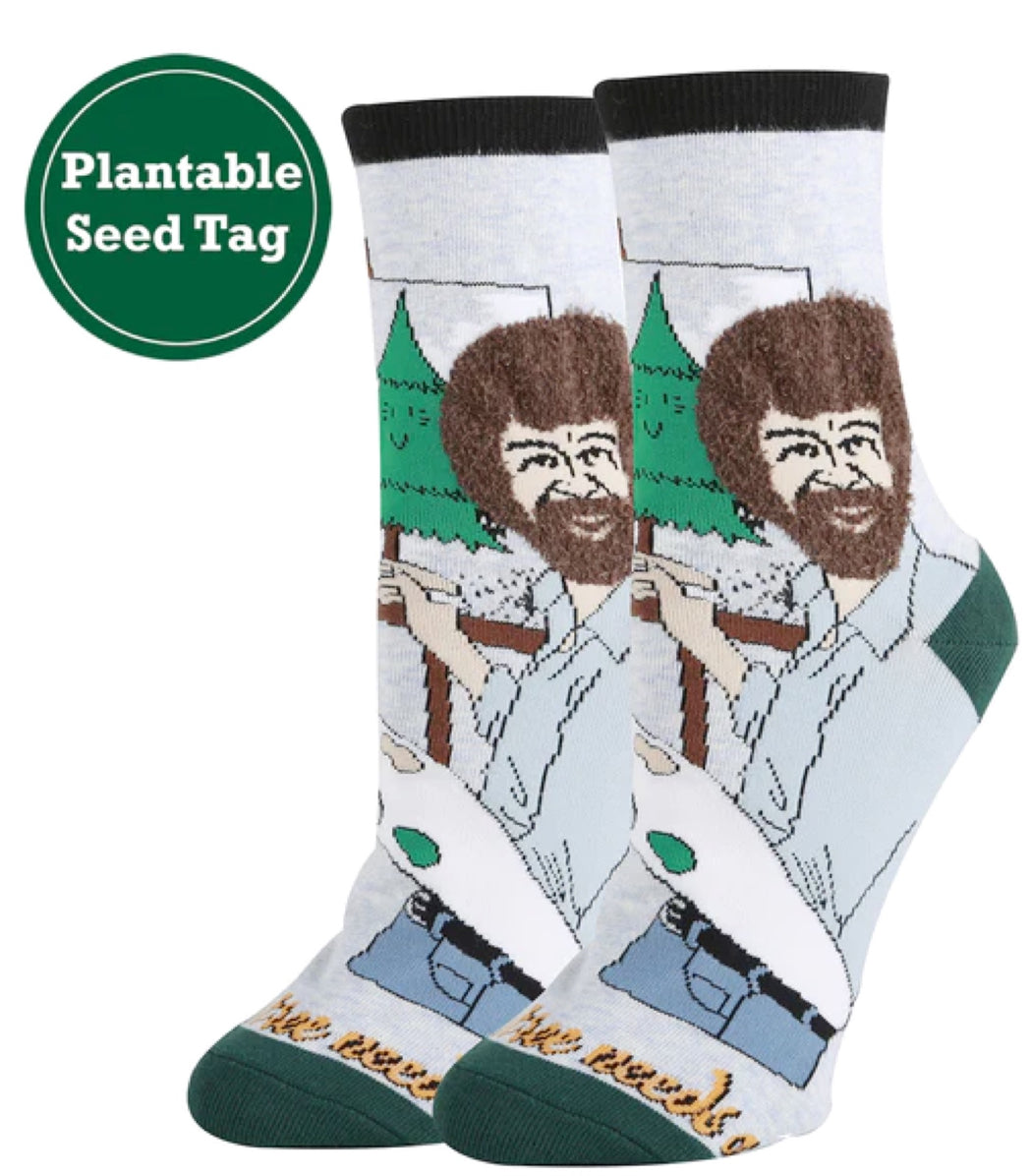 Bob Ross | Novelty Socks And Slippers