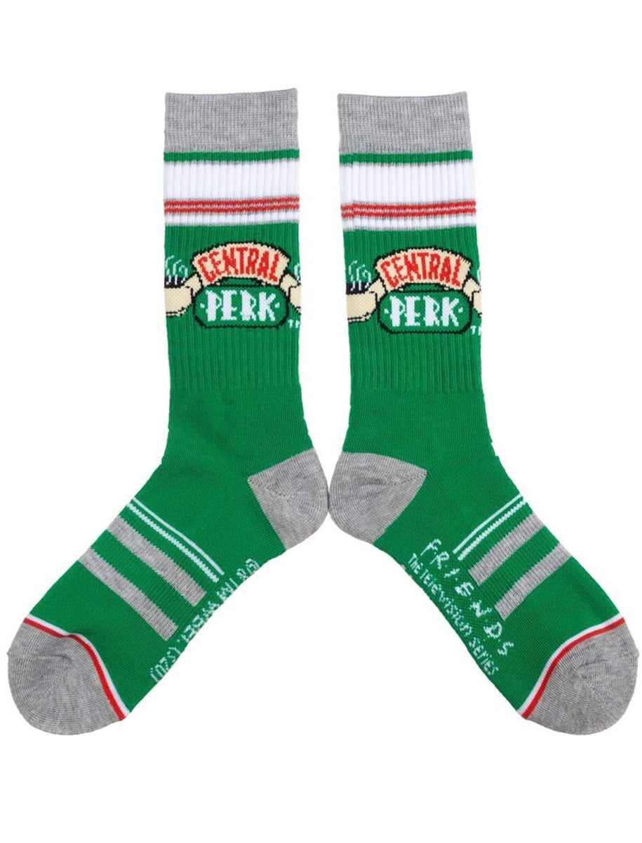 FRIENDS TV SHOW Men’s CENTRAL PERK Crew Socks BIOWORLD BRAND | Novelty ...