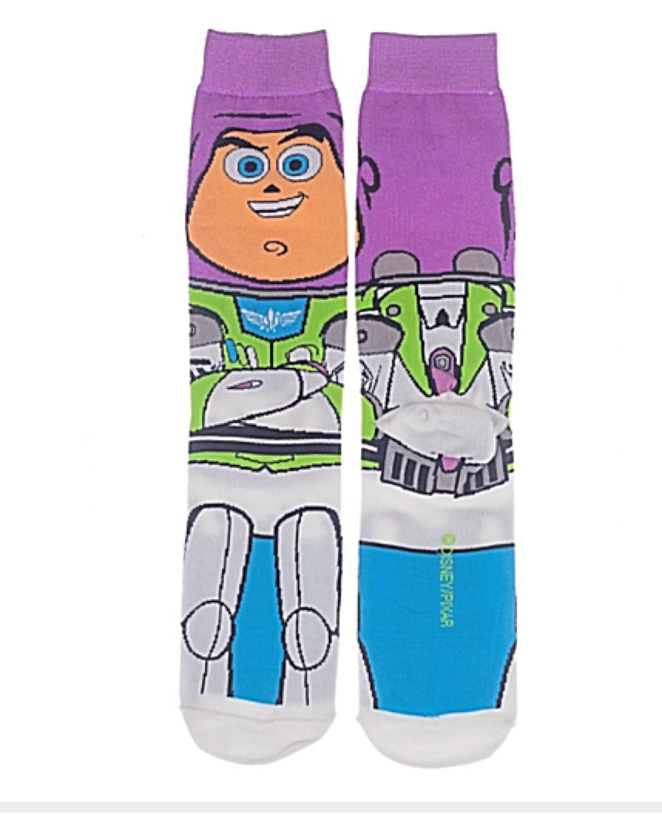 DISNEY’S TOY STORY MEN’S BUZZ LIGHTYEAR 360 SOCKS BIOWORLD BRAND ...
