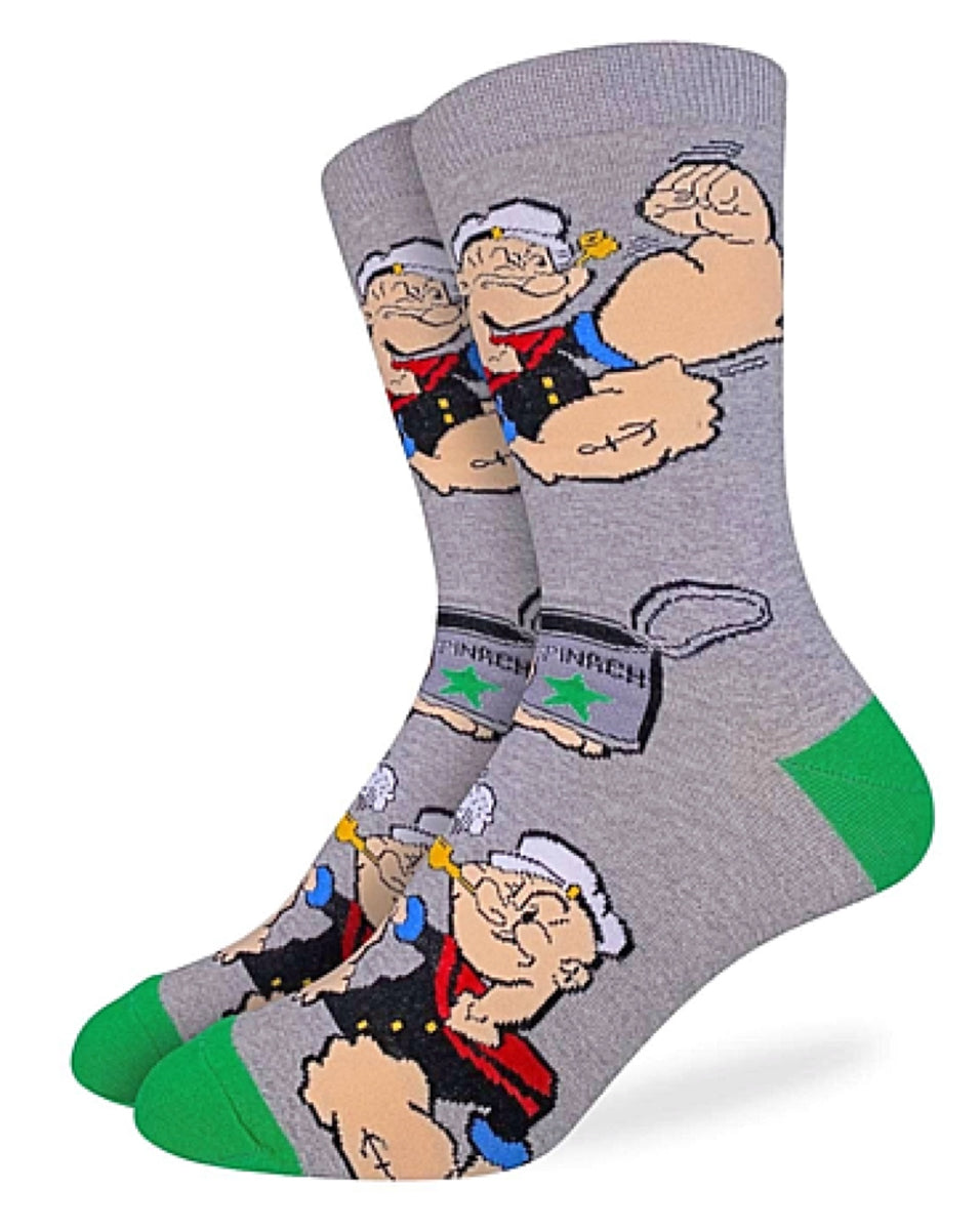 POPEYE THE SAILOR Men’s Socks WITH SPINACH GOOD LUCK SOCK Brand ...