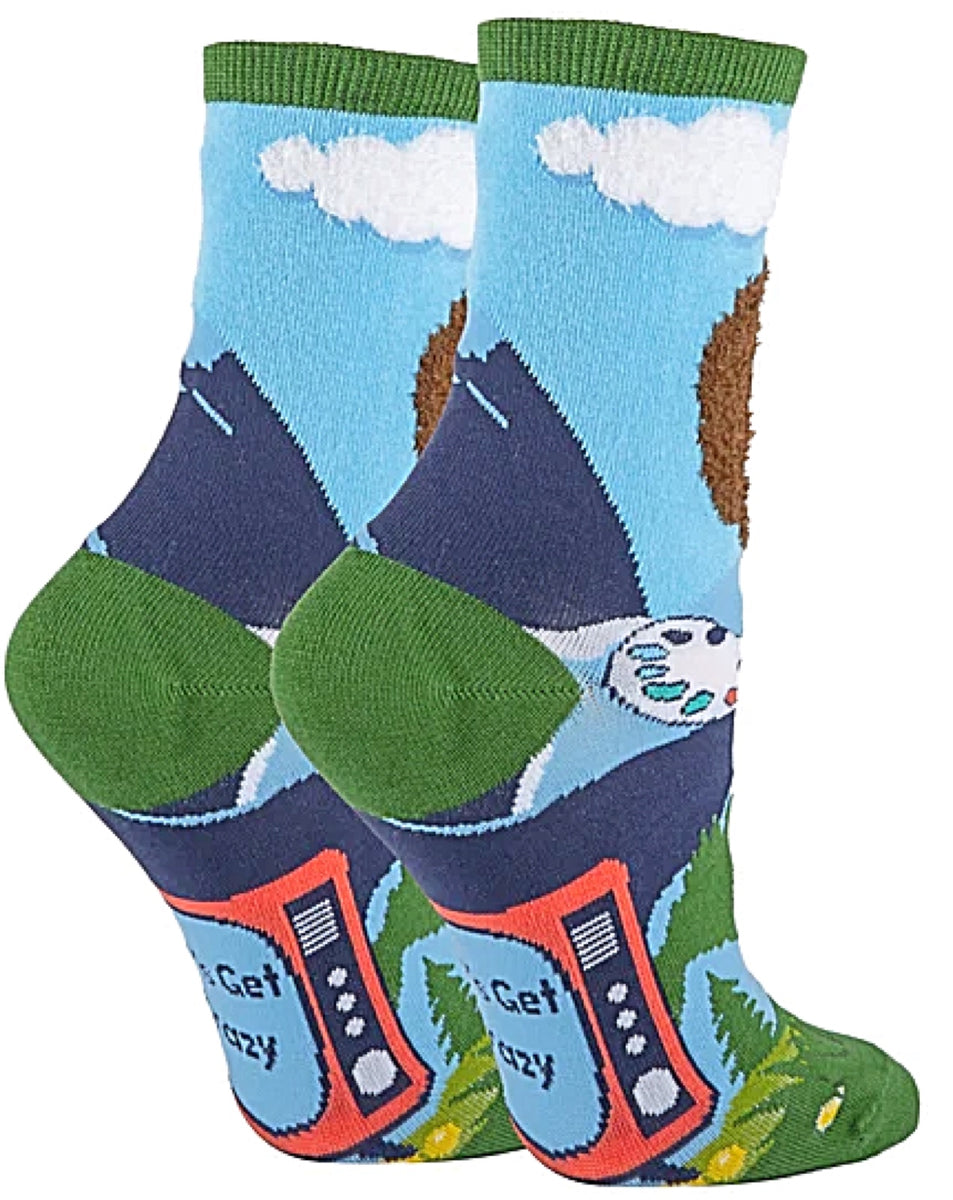 BOB ROSS Ladies ‘LET’S GET CRAZY’ Socks ‘OOOH YEAH Brand | Novelty ...