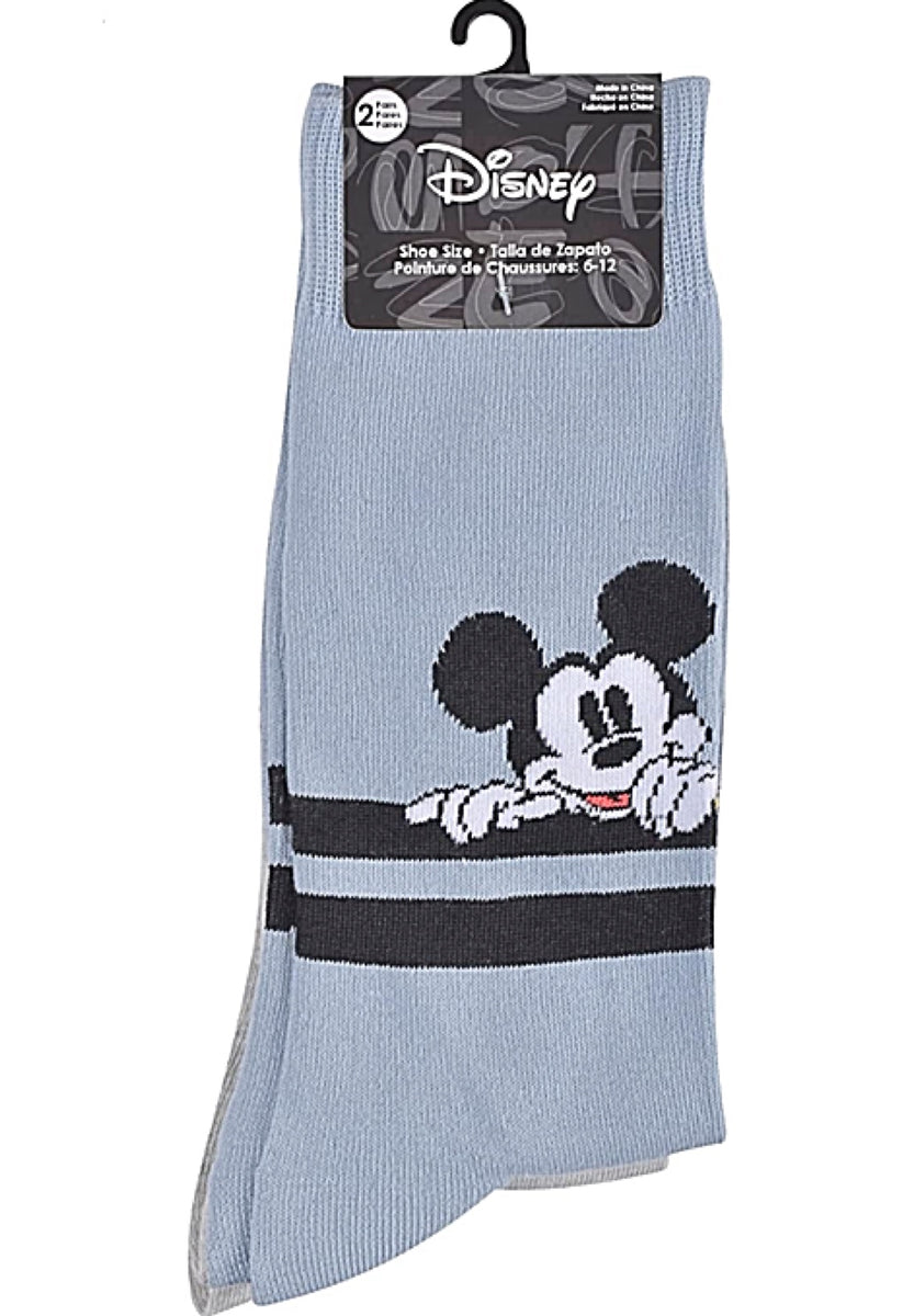 DISNEY Men’s 2 Pair Of MICKEY MOUSE & PLUTO Socks | Novelty Socks And ...